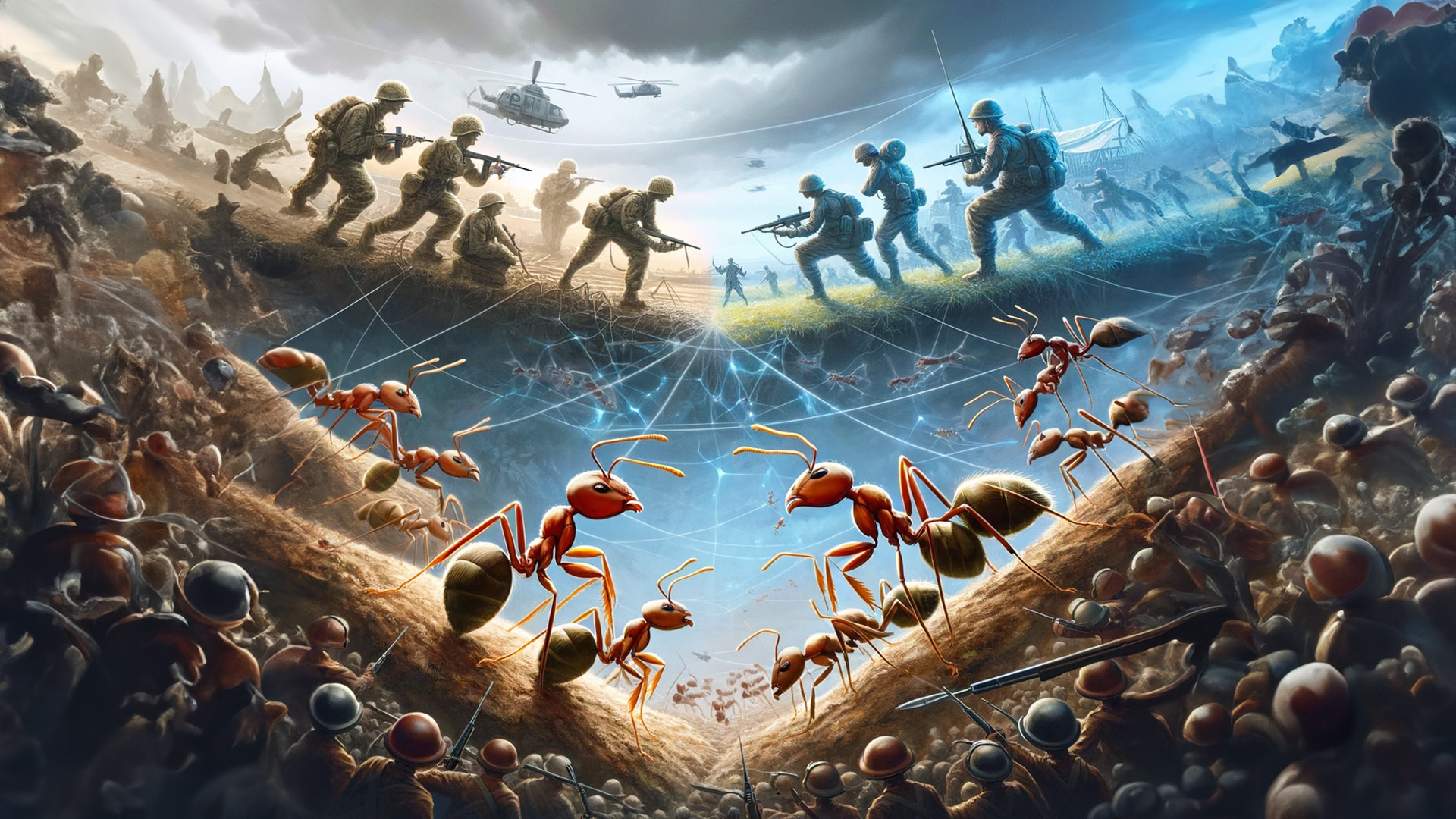 Battlefield Earth: The war tactics of ants and humans compared