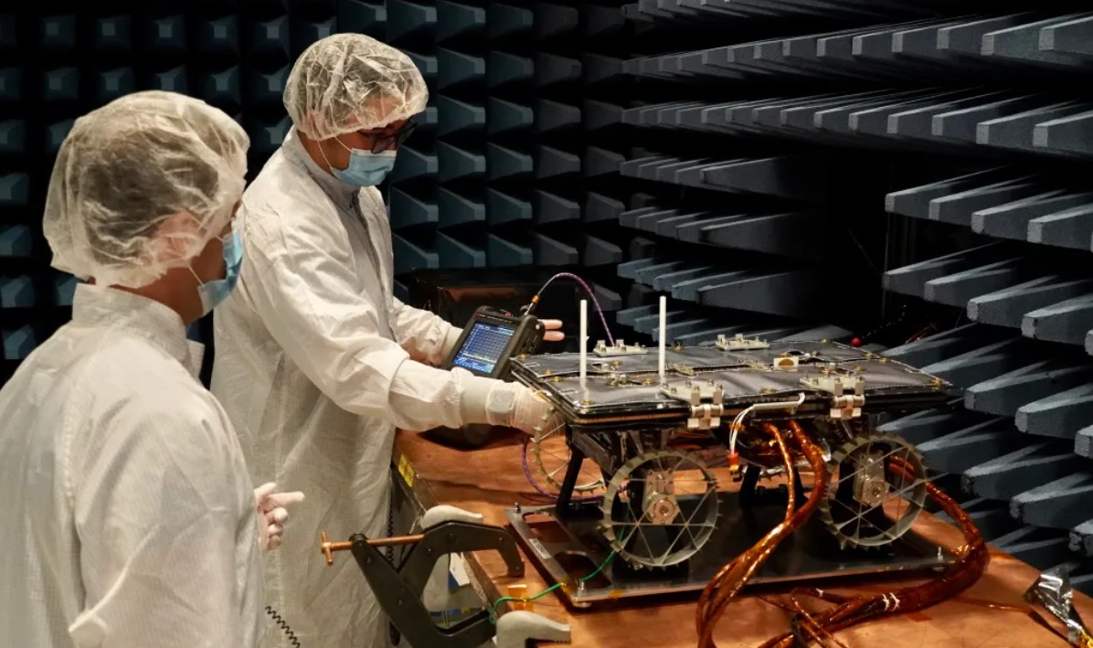 Shake, rattle, roll: NASA's CADRE Moon rovers ready for launch