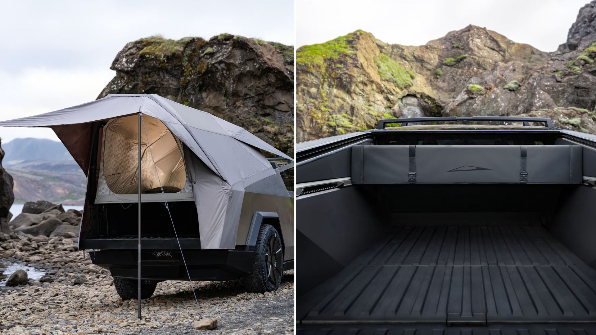 Tesla's 'Basecamp' Cybertruck tent is out and…it's a letdown ...