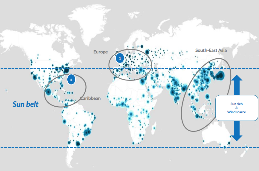 World’s largest floating offshore solar power plant construction begins