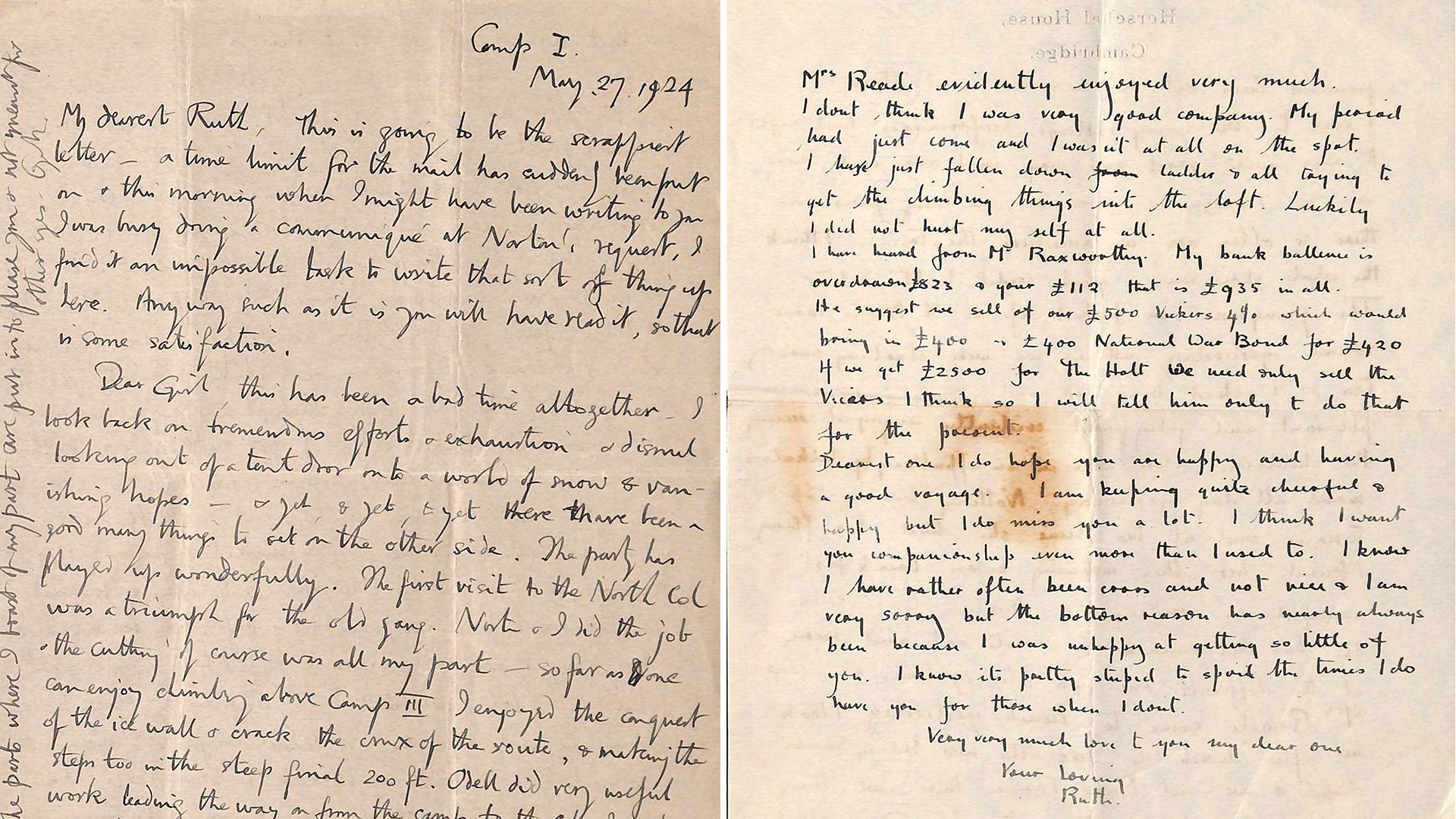 100-year-old letters of an Everest climber digitized for the first time