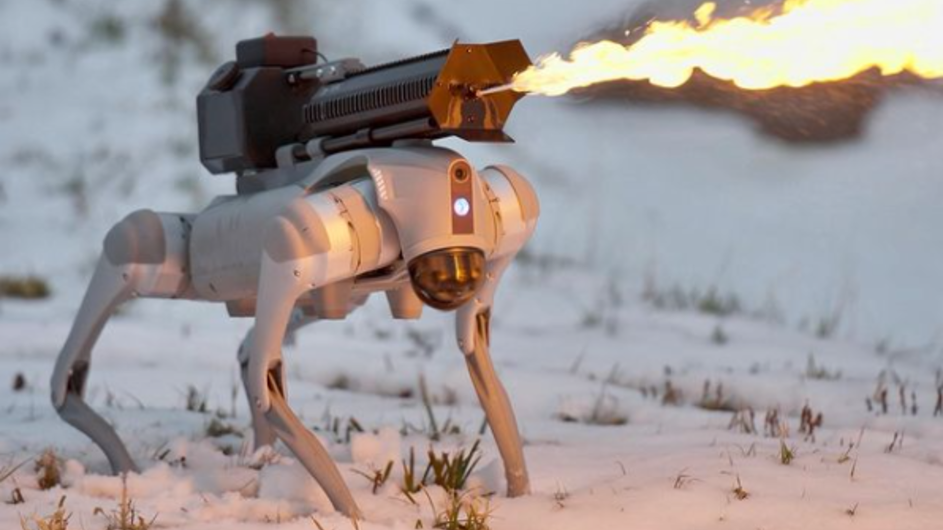 ‘World’s 1st’ flamethrower robot dog gets remote control and LiDAR