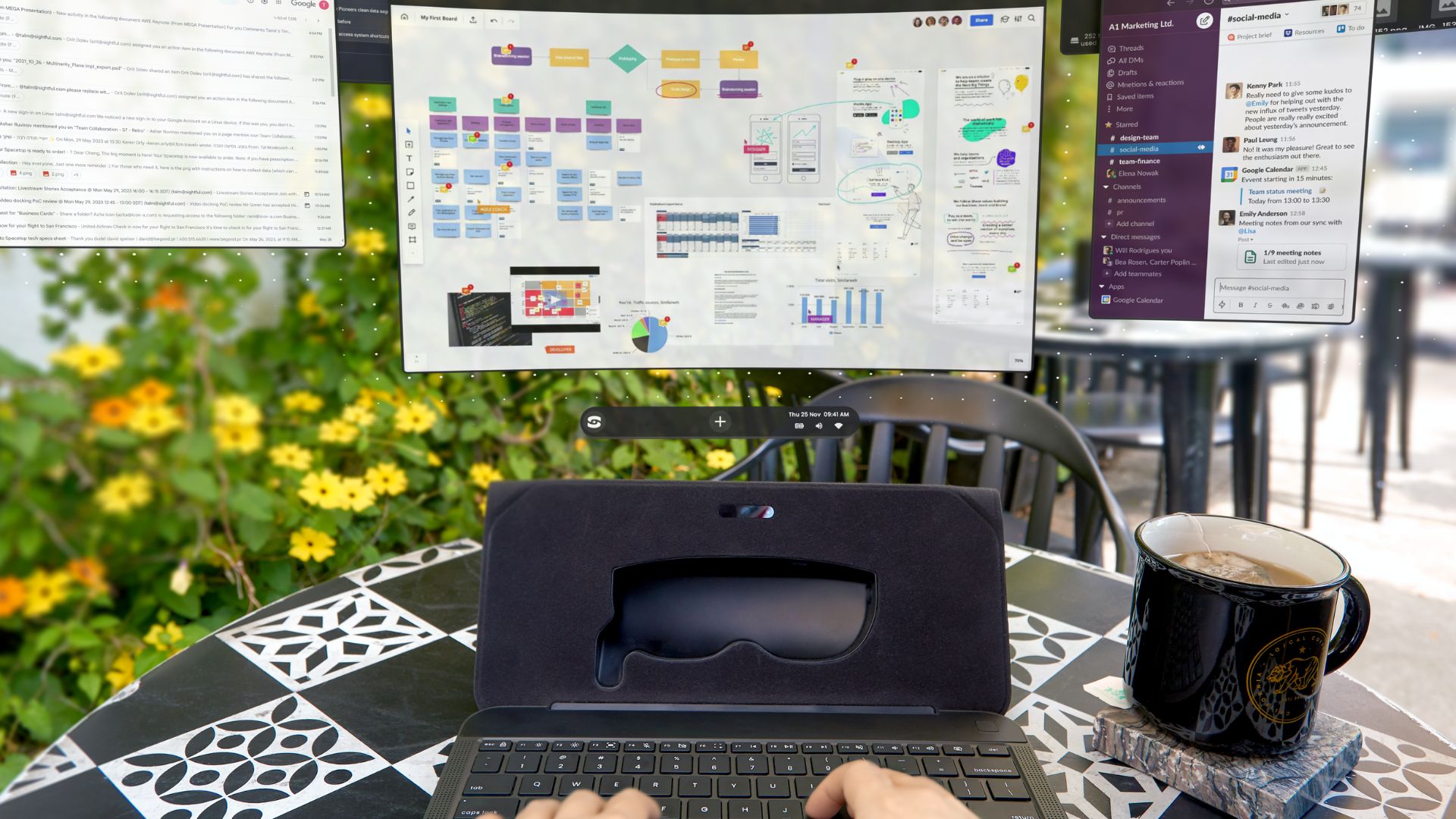 World’s 1st AR laptop with 100-inch workspace fits in a backpack