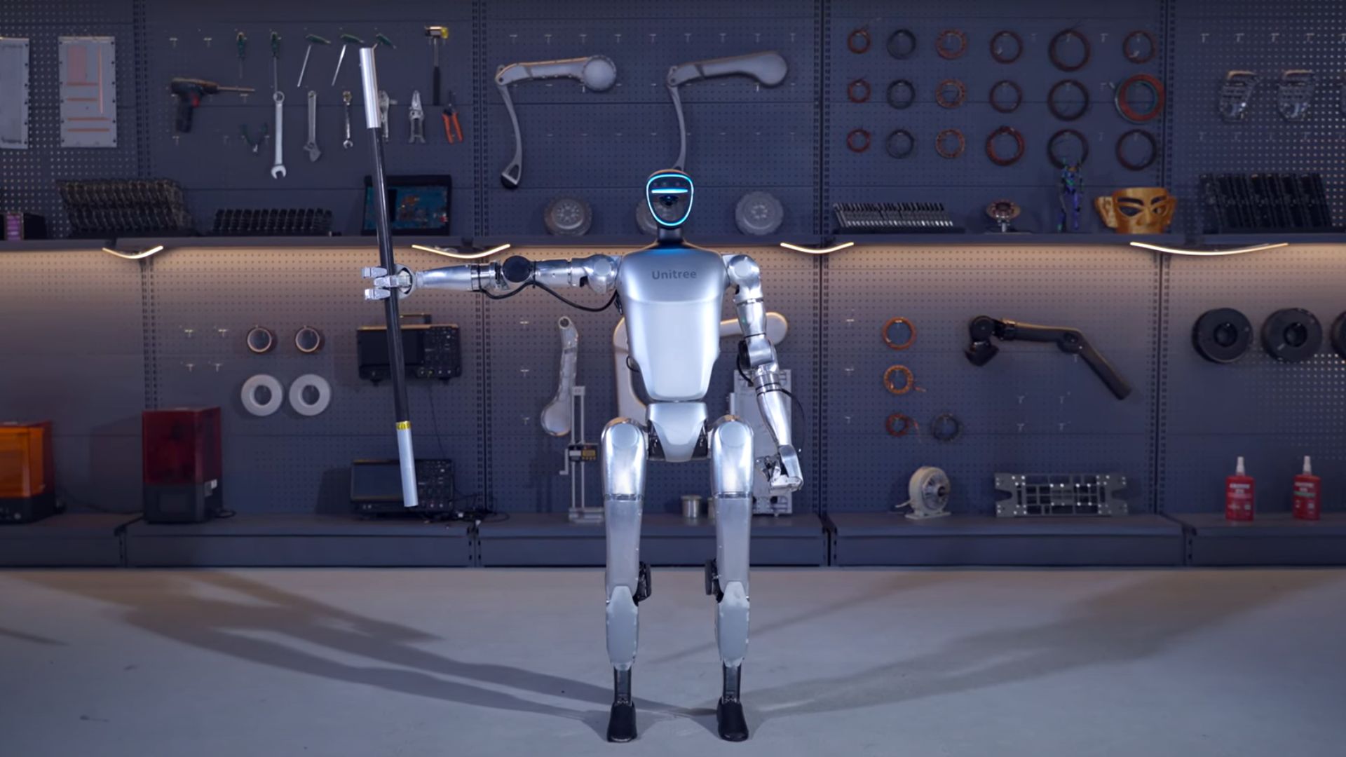 Unitree’s new robot can swing a stick, crush nuts with its dynamic hands