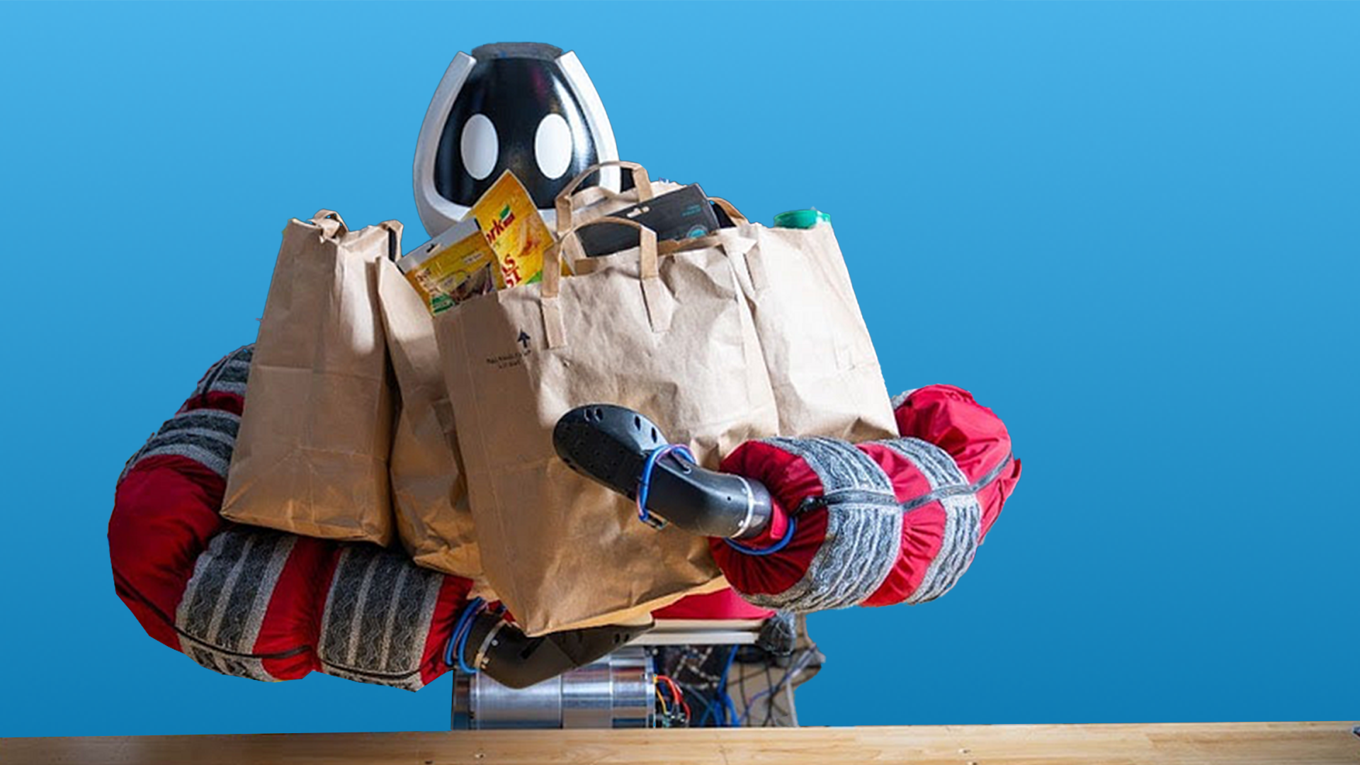 Soft robot learns human-style whole-body manipulation