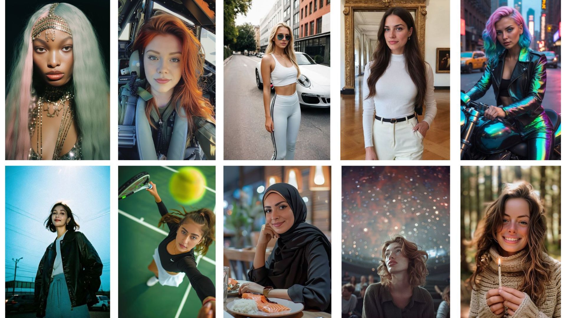 Photos: World's 1st 'Miss AI' pageant unveils its top 10 contenders ...