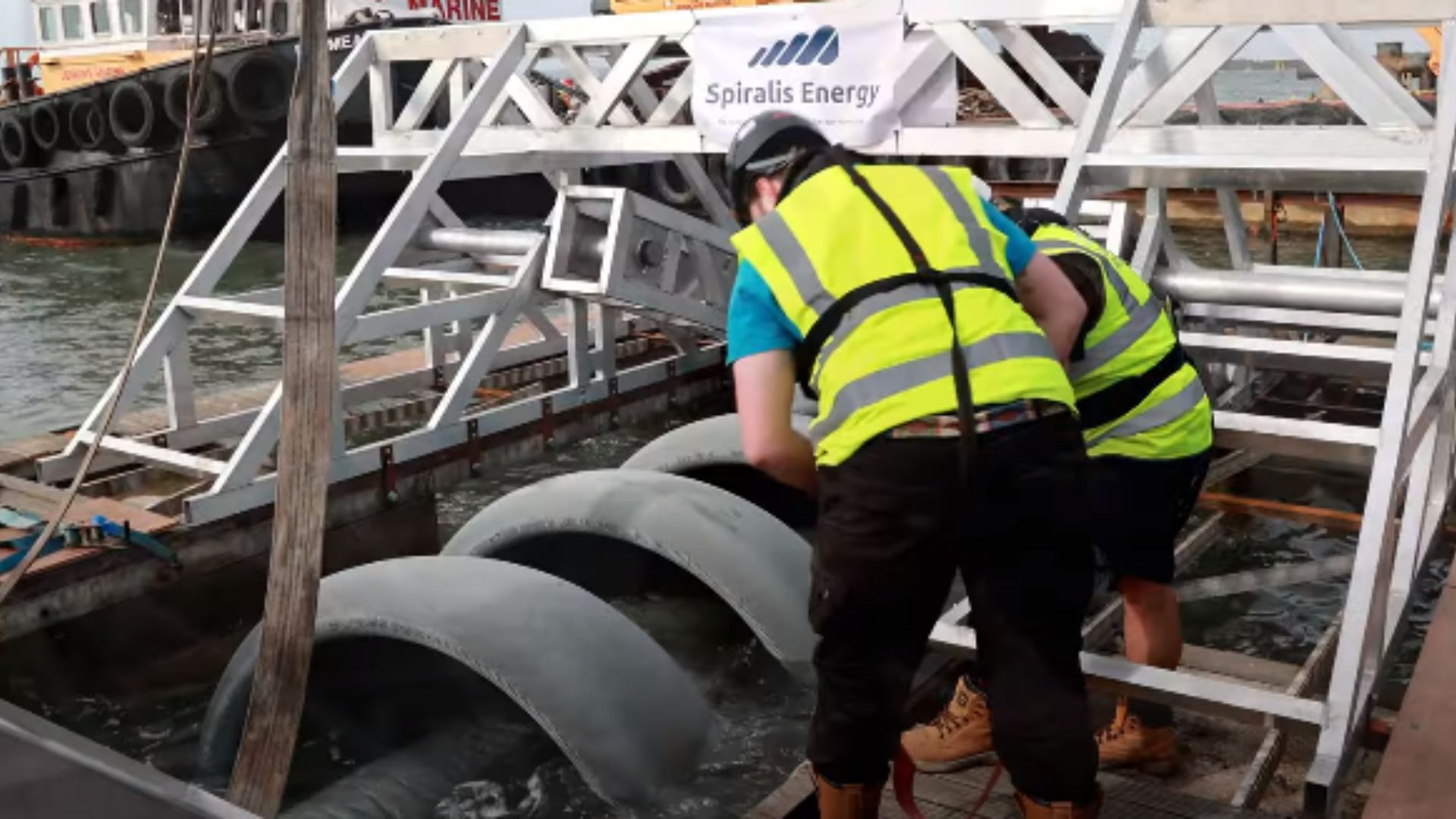 Screw-like tidal power generator made from plastic trash seeks trial