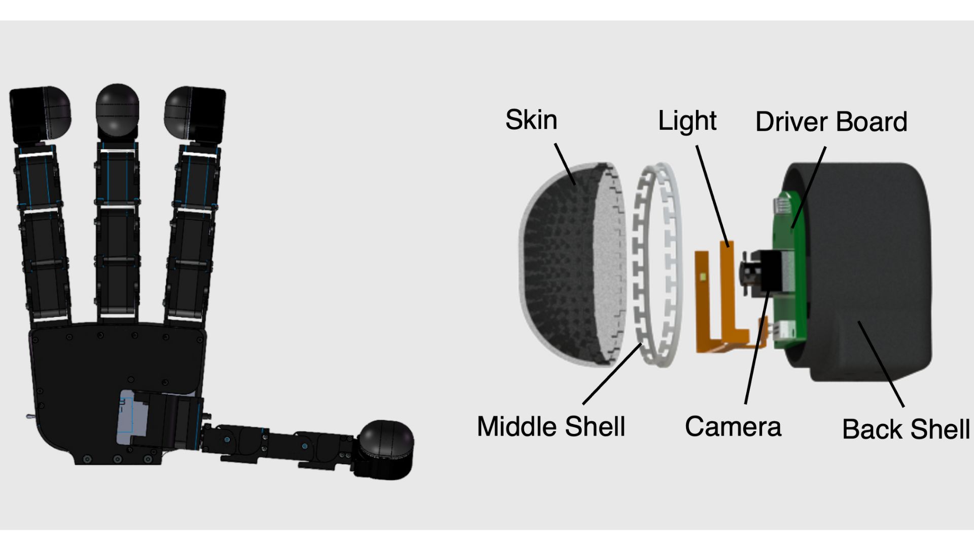 Highly dexterous four-fingered robotic hand offers gravity-free rotation