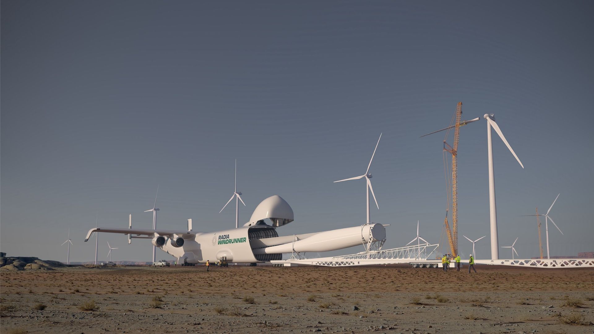 Radia’s WindRunner aims to fly football-field long wind turbine blades