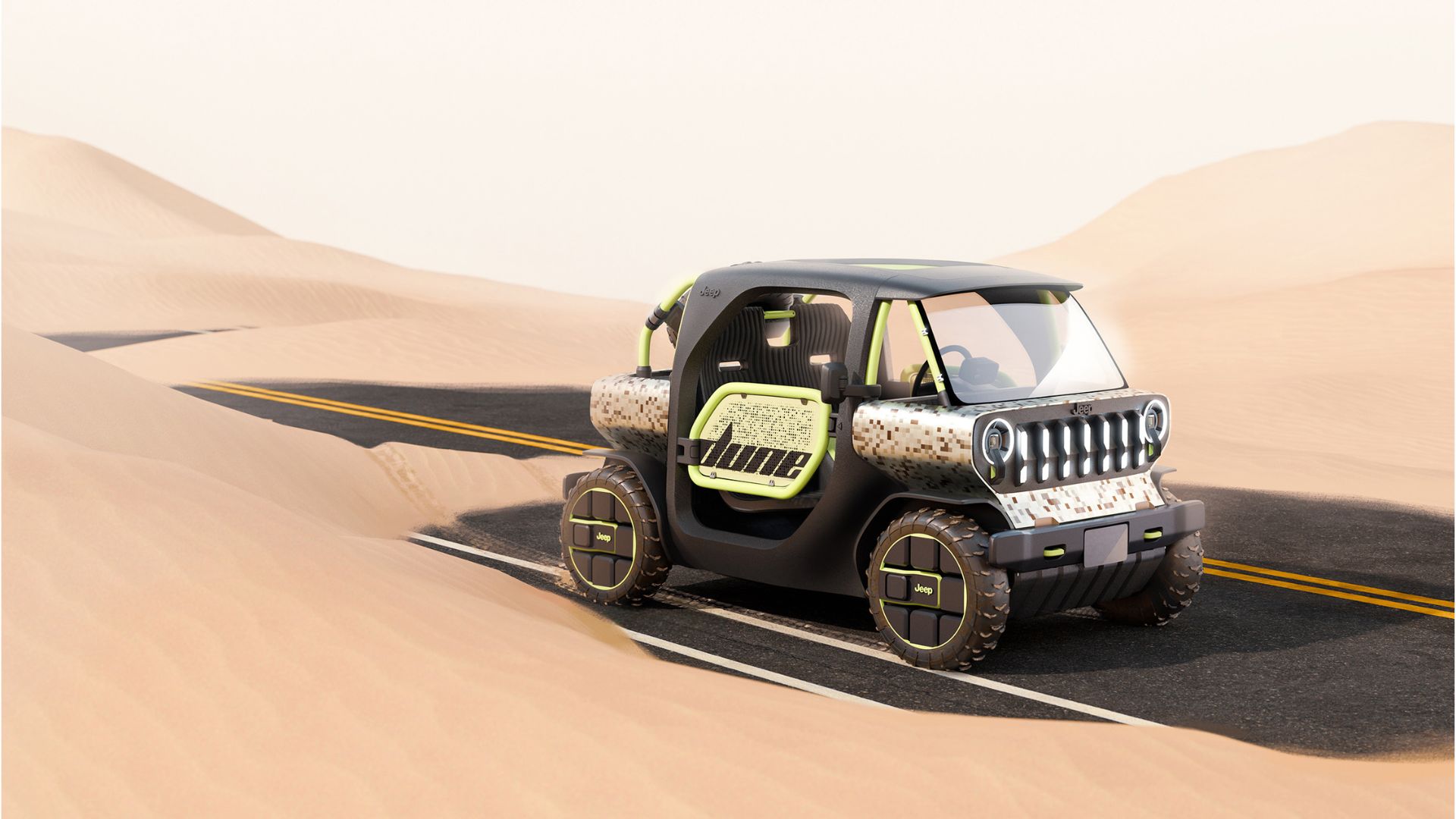 Photos: Off-road electric car Jeep Dune transforms urban adventures