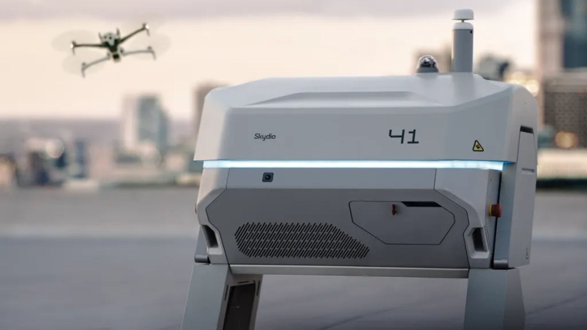 Skydio's autonomous drone base station can withstand 160 mph winds