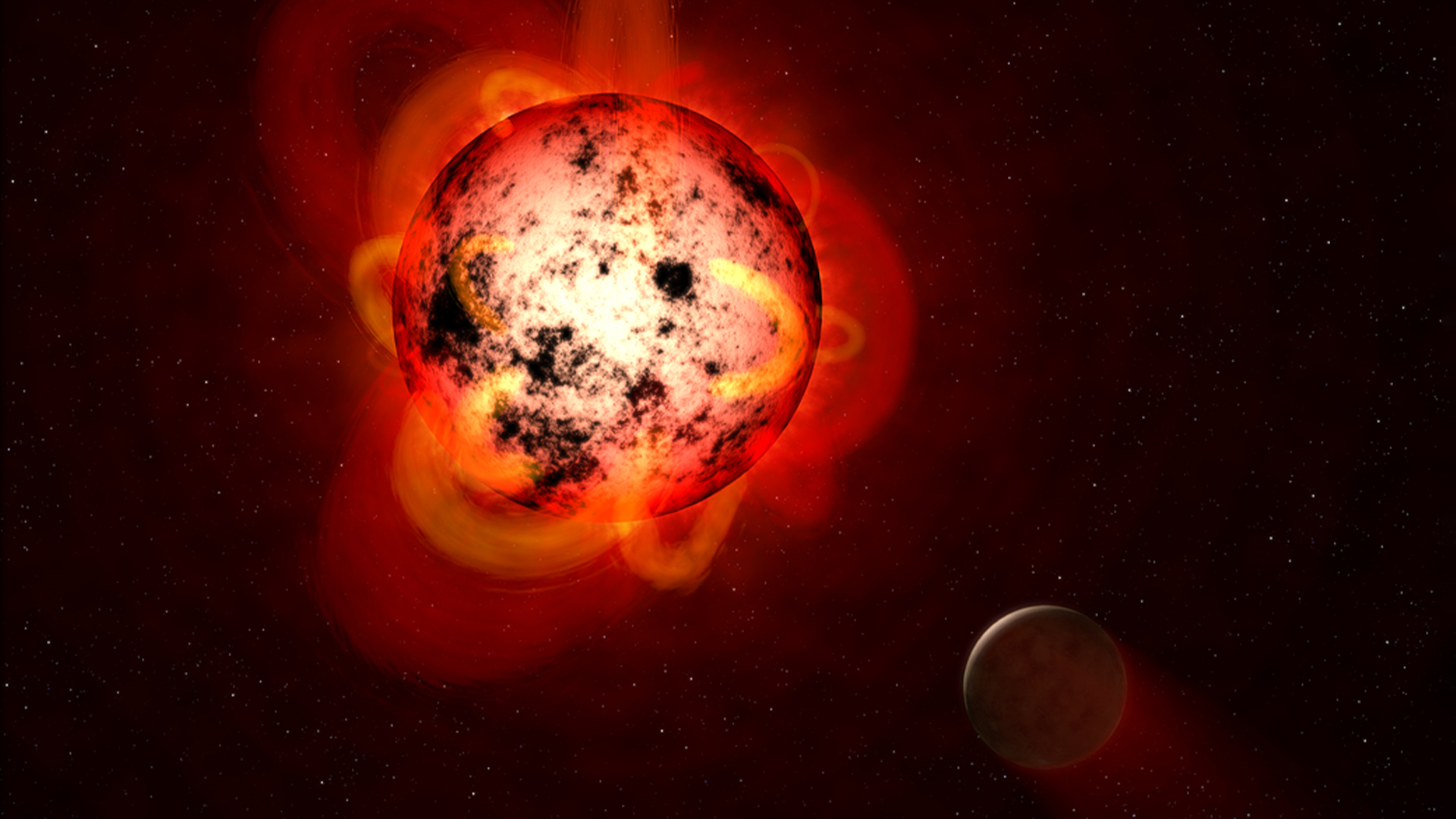 Scientists debate survival odds for life on turbulent red dwarf exoplanets