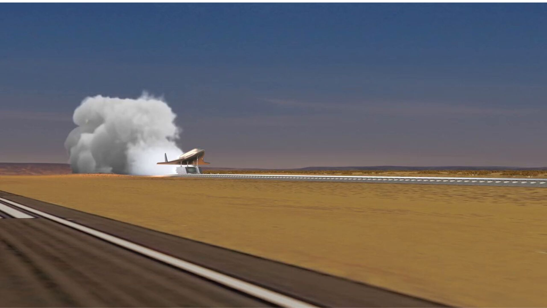 US plans Santa-like spaceplane launches with rocket-powered sled