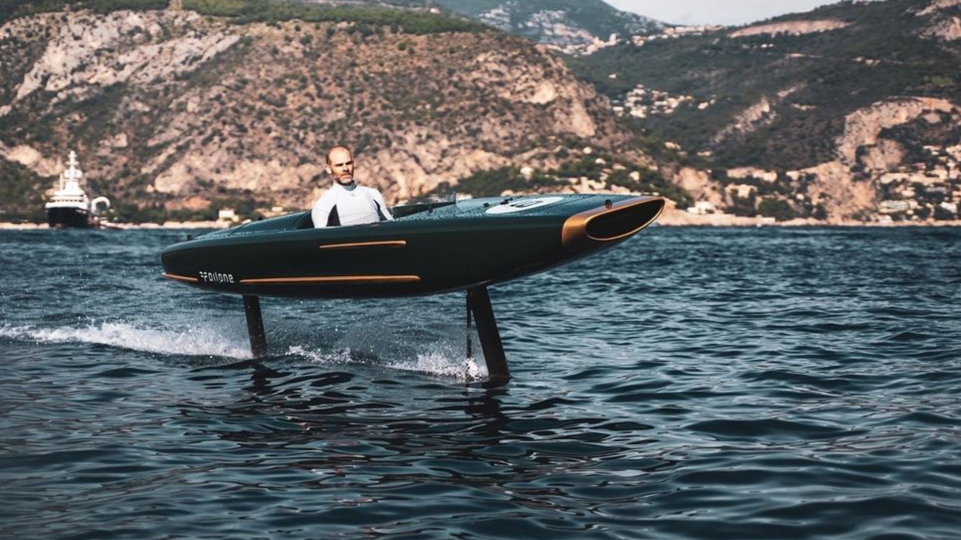 Foil.One's 35 mph speeding electric hydrofoil boat redefines luxury
