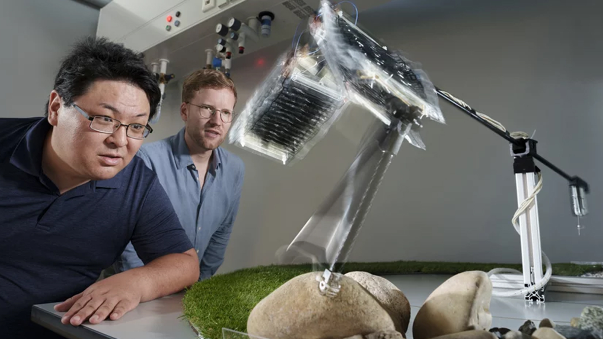 A leap ahead: Robotic leg mimics human muscles to ace rough terrains