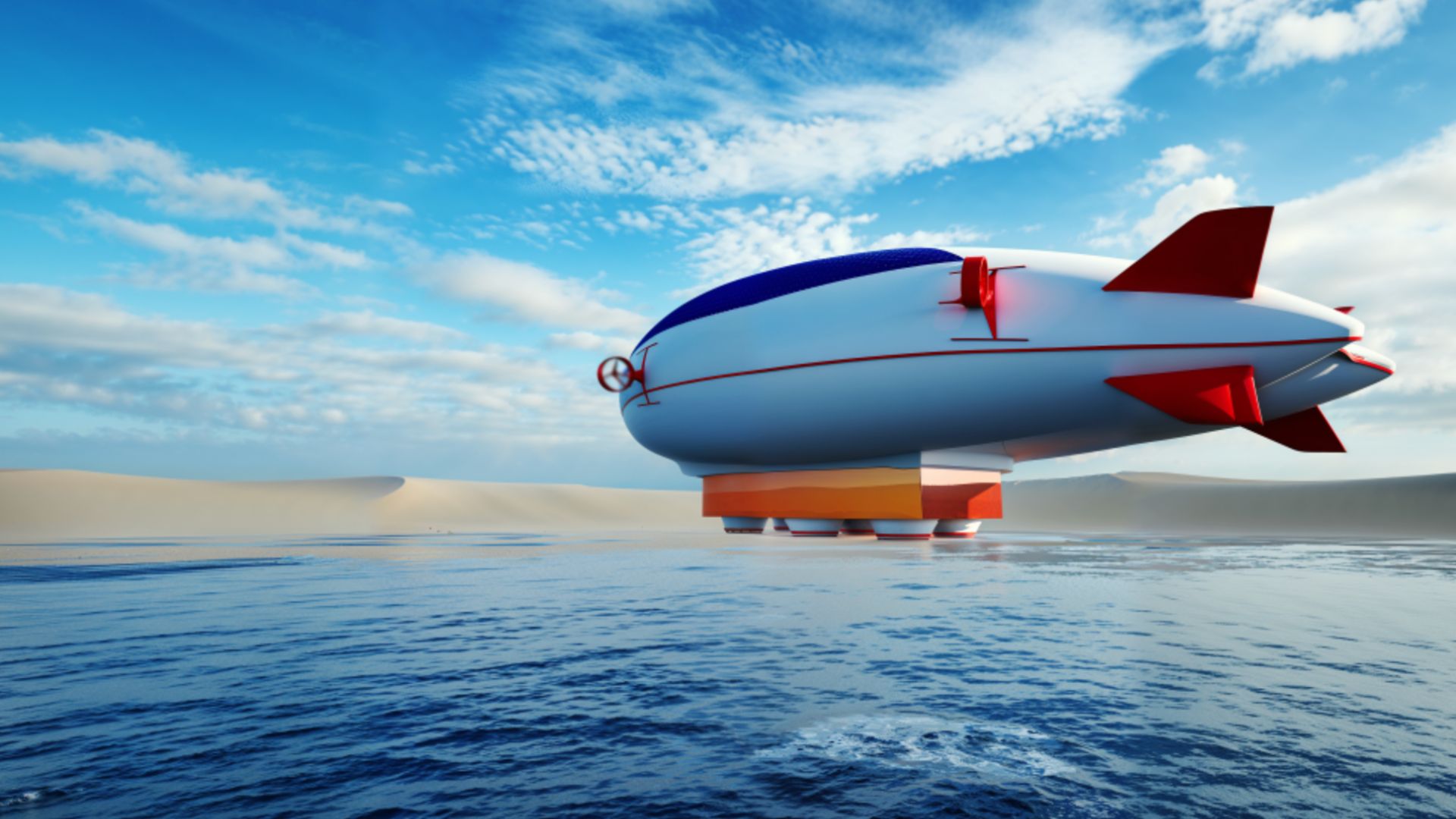 Hybrid yacht-airship Air Cube takes luxury living to the next level