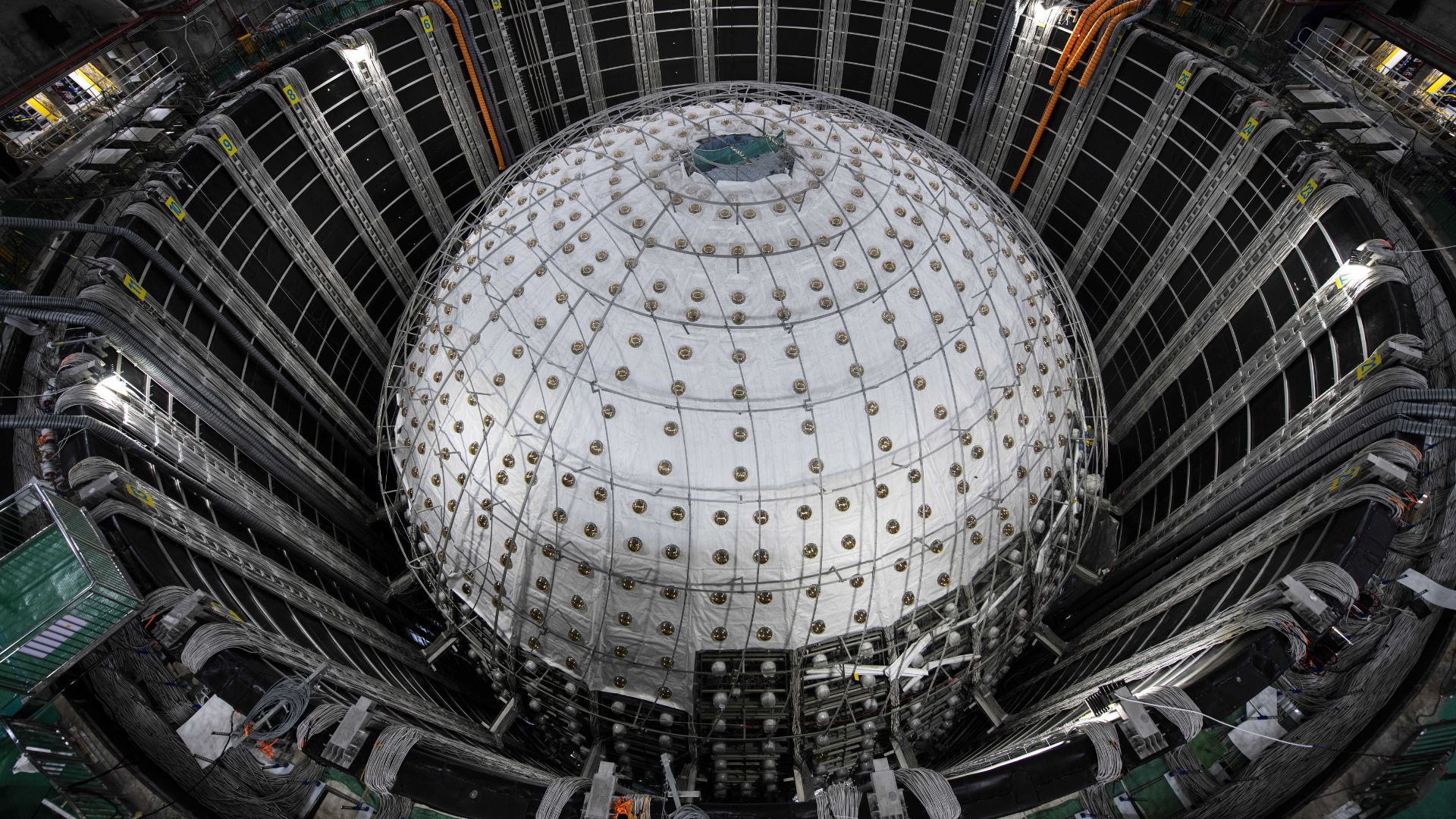 Photos: China's JUNO neutrino detector starts final construction phase