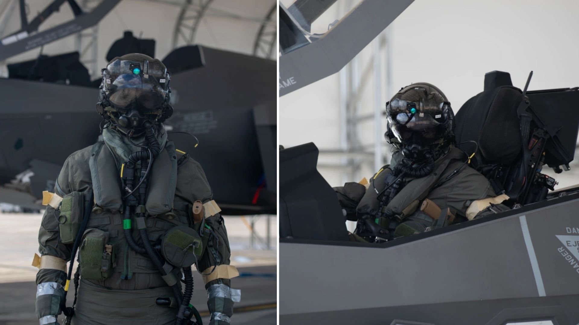 US pilots train with nuclear, chemical warfare protection gear