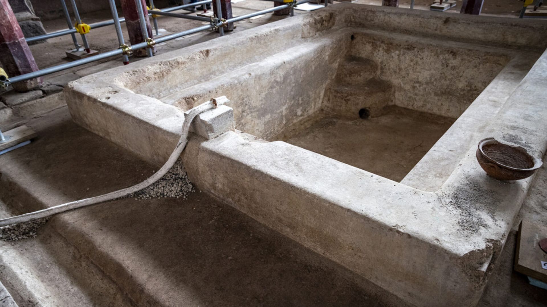 Unexplored area in Pompeii reveals 2,000-year-old lavish bathhouse