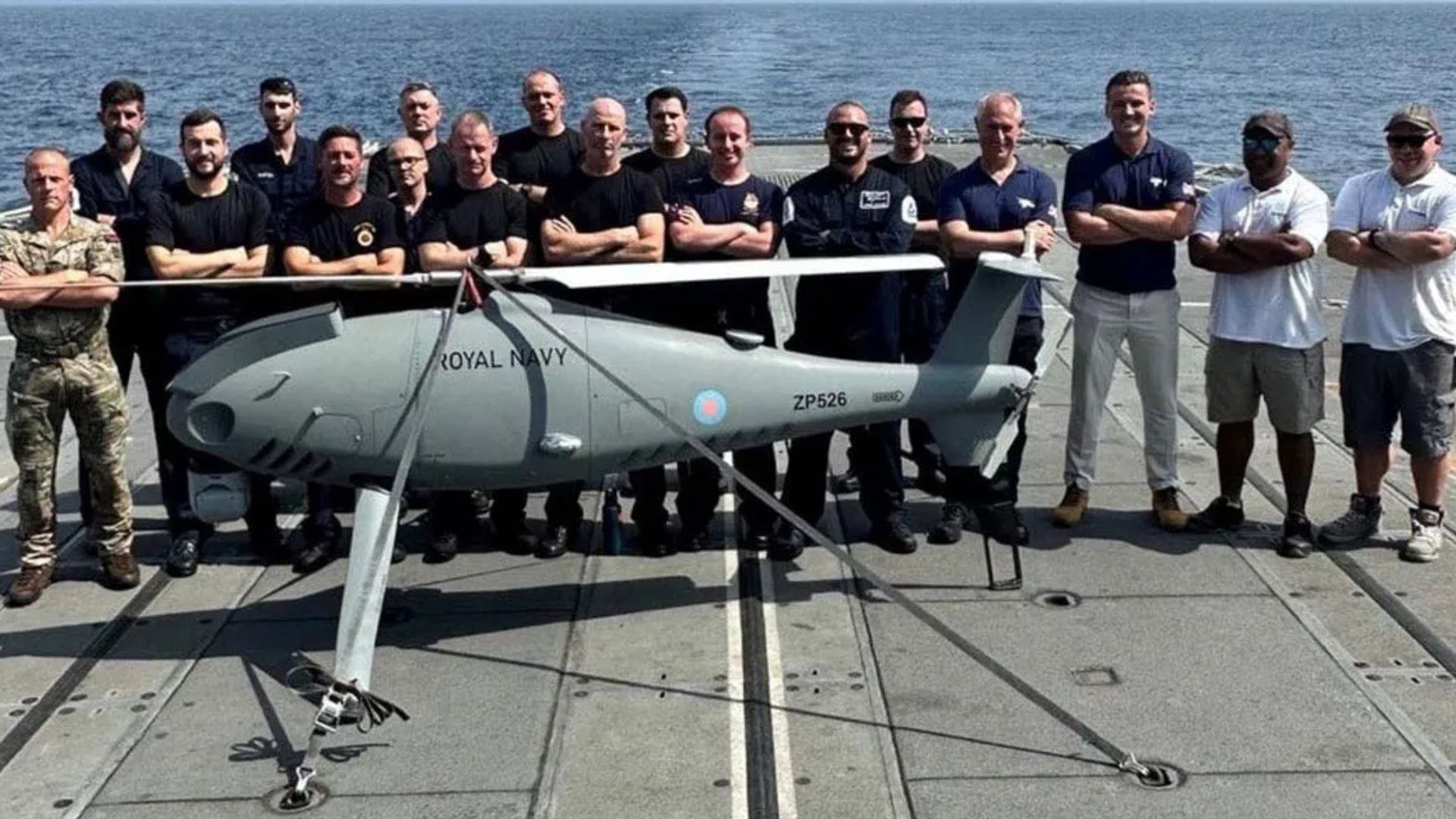 UK Navy deploys 125 mph speeding mini helicopter drone for first time