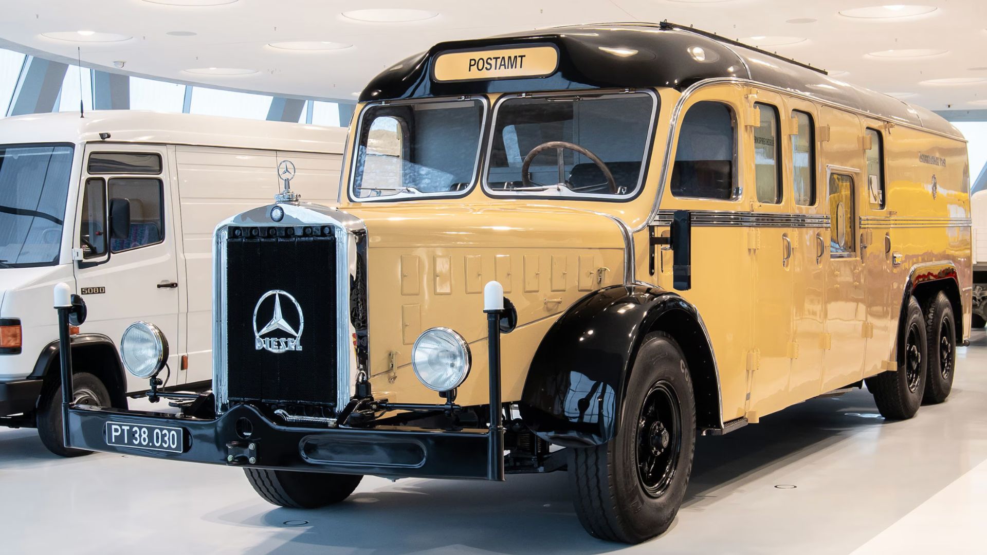 World War II-era Mercedes bus that served as a mobile post office ...