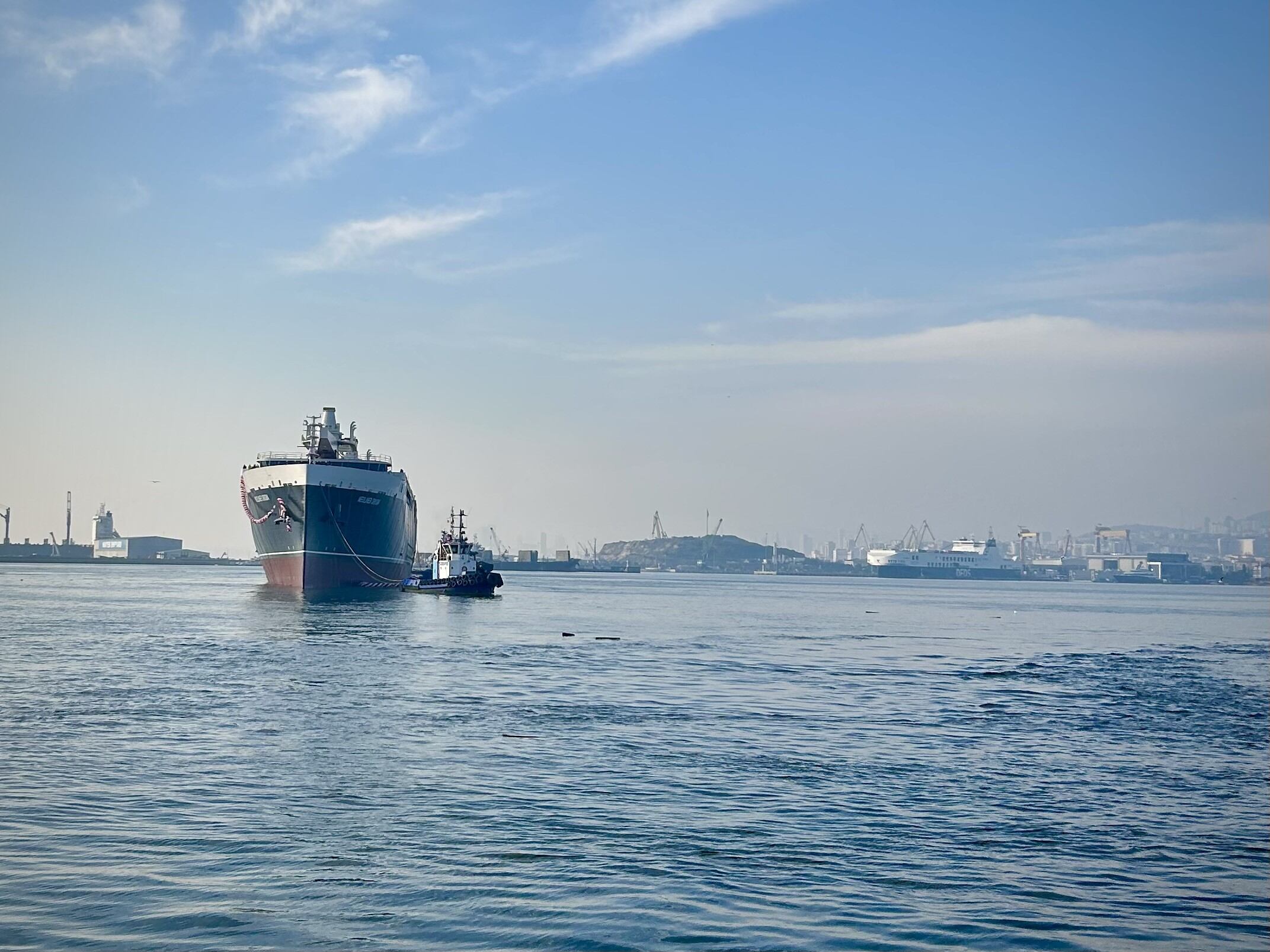 450-feet: World's longest wind-powered cargo ship launched