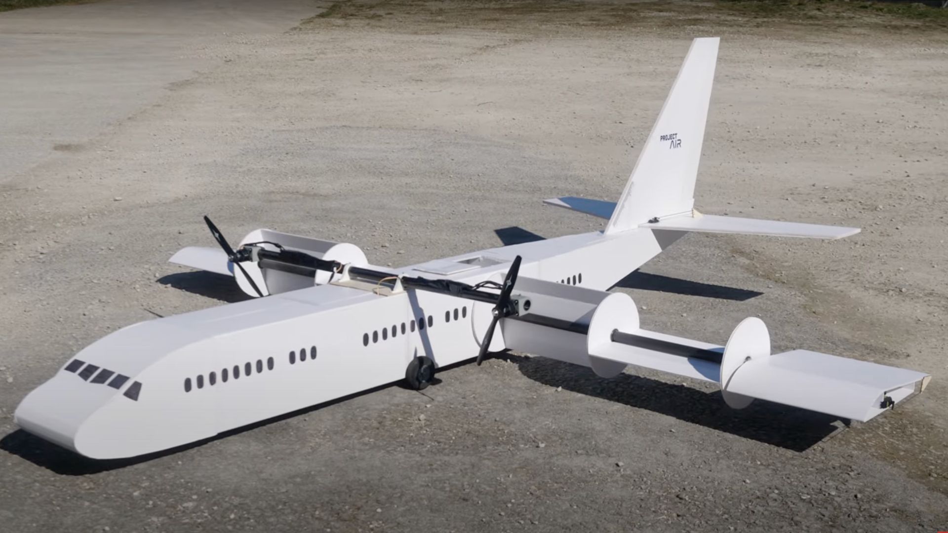 YouTuber builds world’s largest Magnus effect-inspired R/C plane