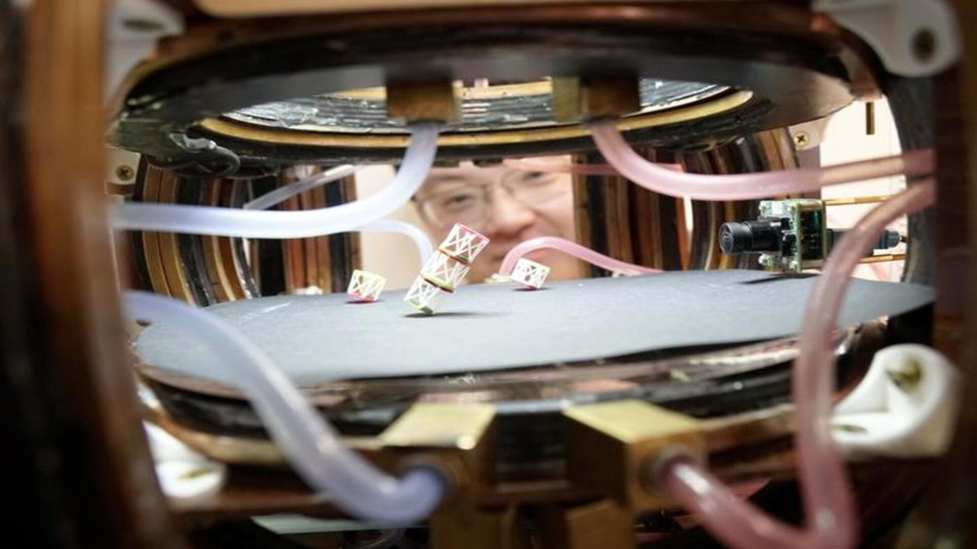 Shape-shifting metabot bends, twists, crawls via magnetic fields