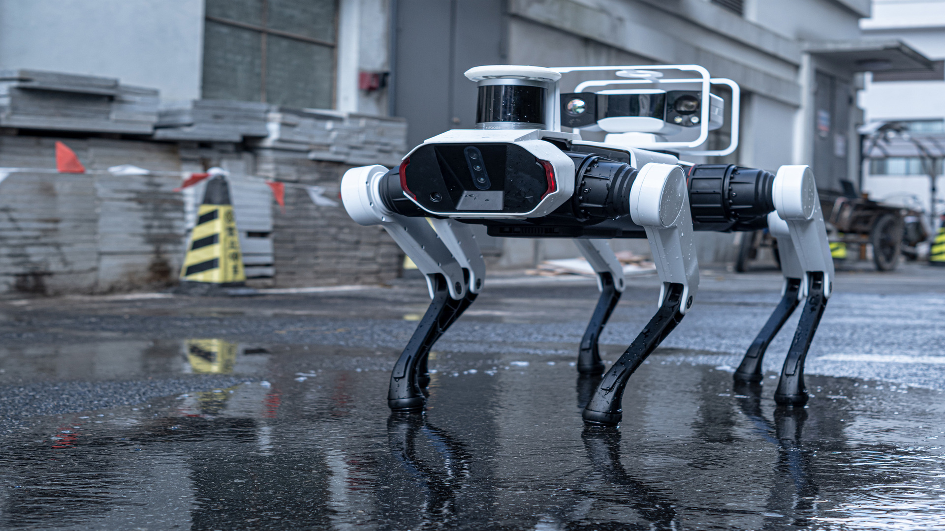 Six-legged AI robotic dog guards China's oldest wooden wonder