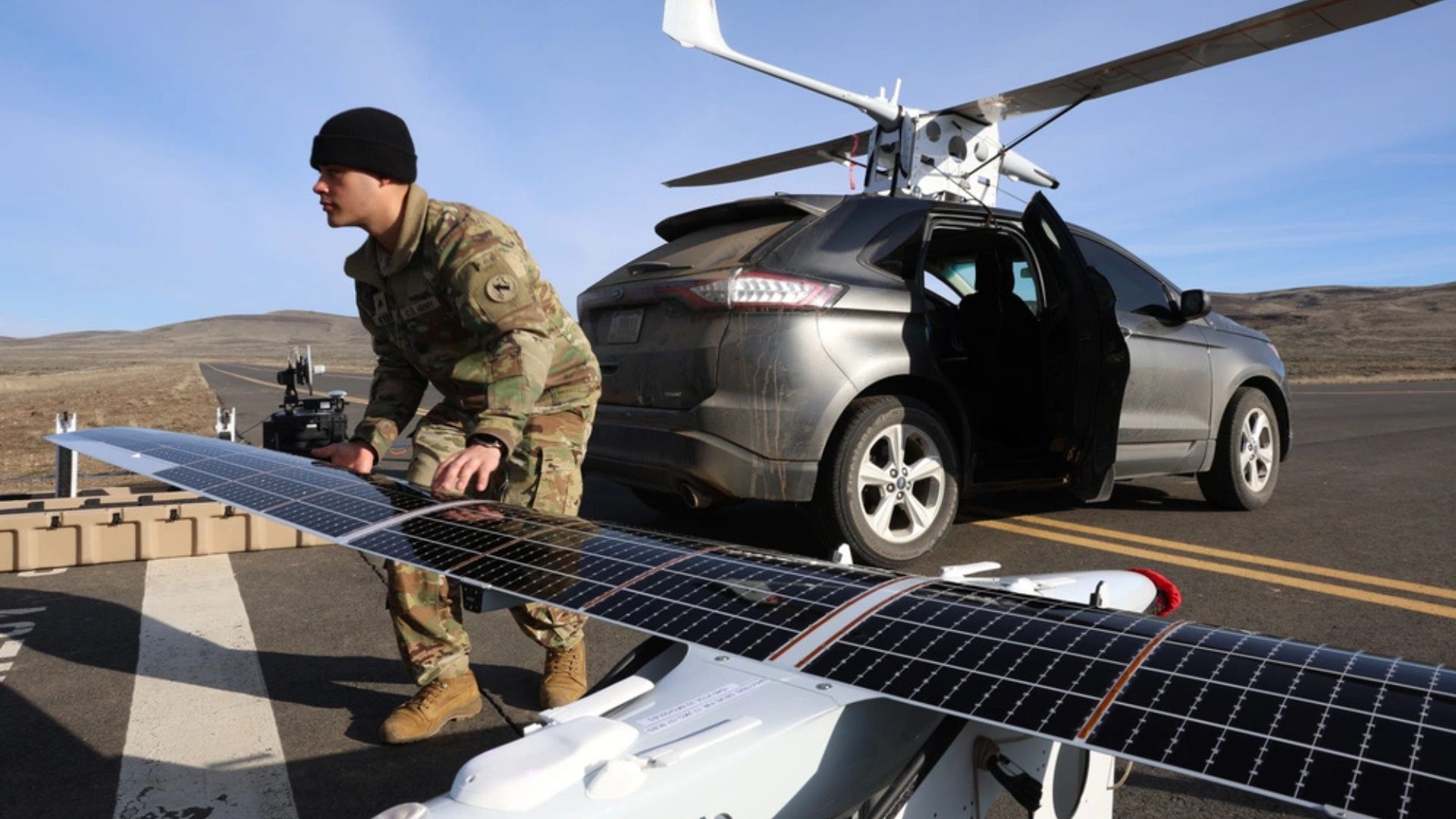US Army's new 1,000-mile-range solar-powered spy drone takes to the skies
