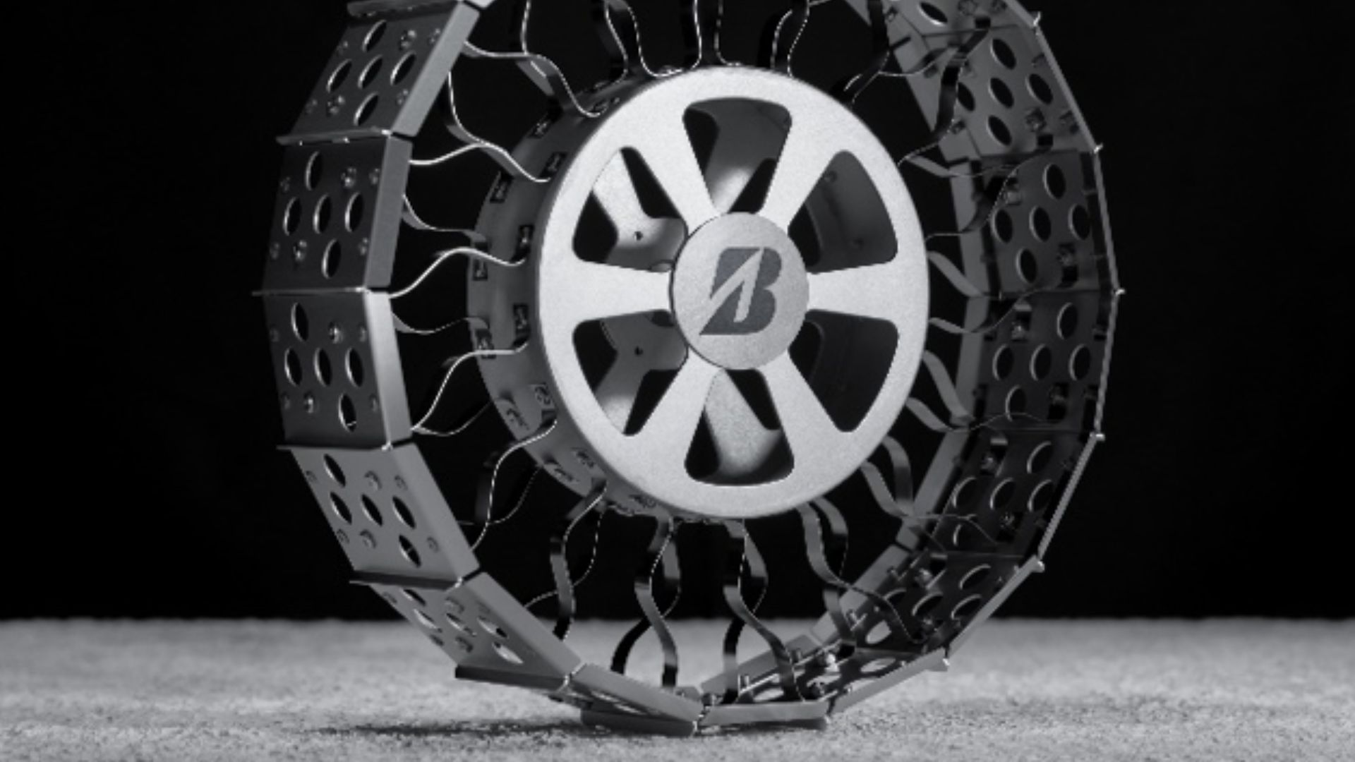 Bridgestone’s lunar tires ditch rubber for metal in radical new design