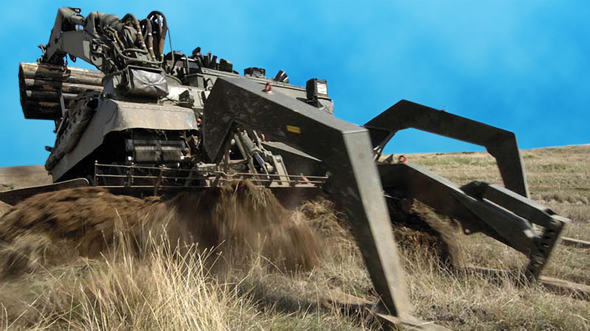 Robot Mine-Clearing Tank