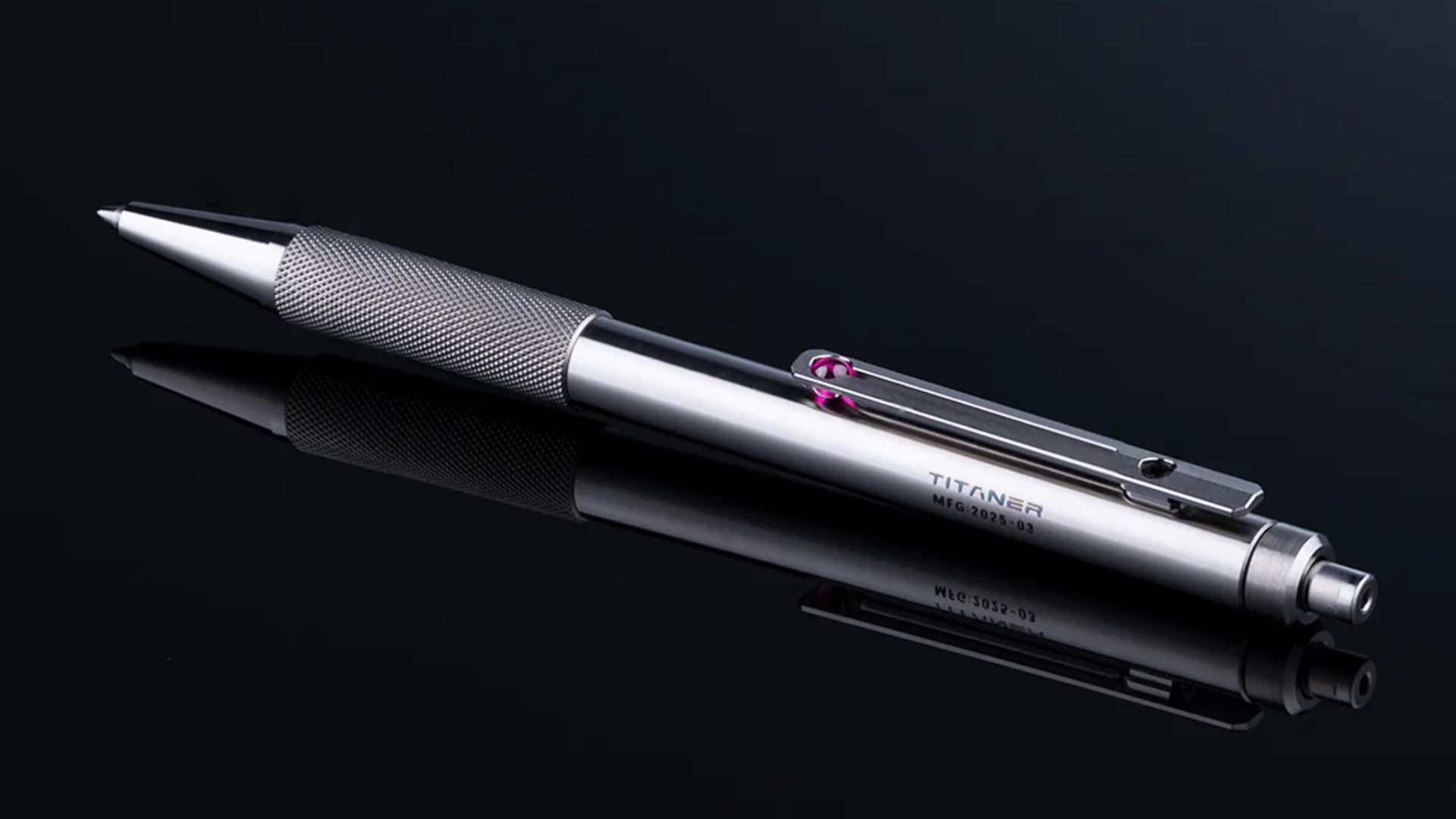 This modular titanium pen is built for million clicks, 100-year life