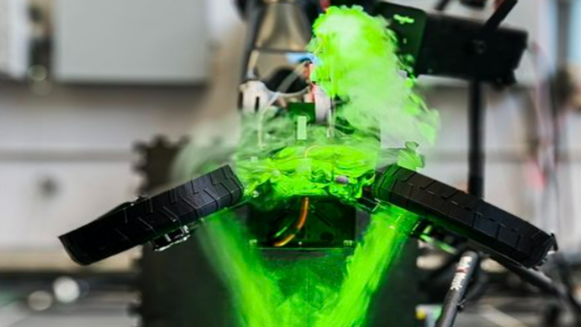 Real-life transformer robot shifts shape mid flight before grounding