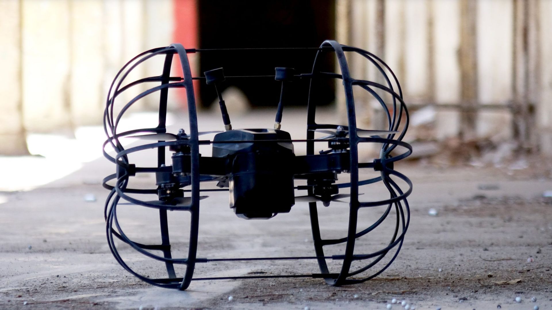 Robotican unveils drone with cage-like body that rolls and flies