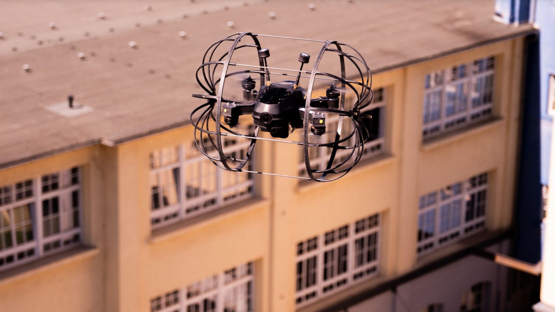 Robotican unveils drone with cage-like body that rolls and flies