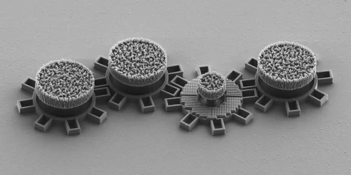 Smallest on-chip motors that fit inside a strand of hair developed