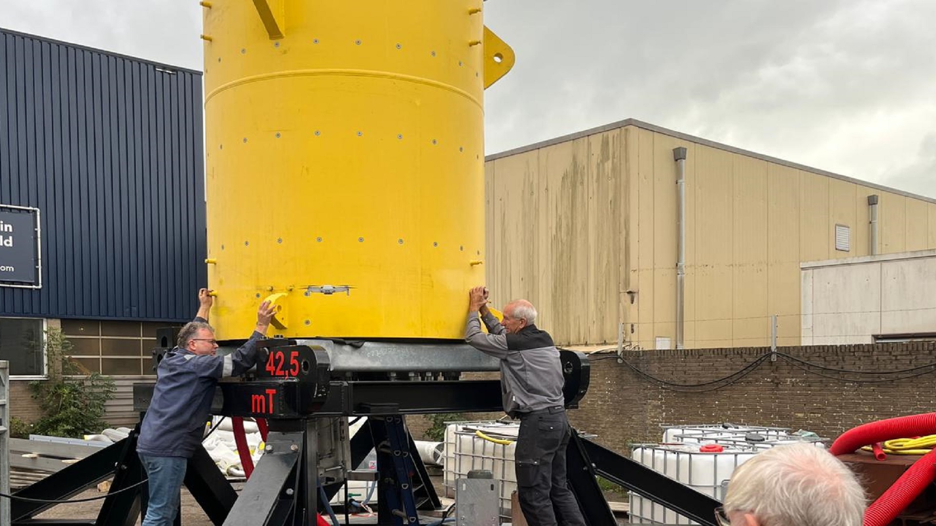 Wave-powered underwater pole system completes final dry tests