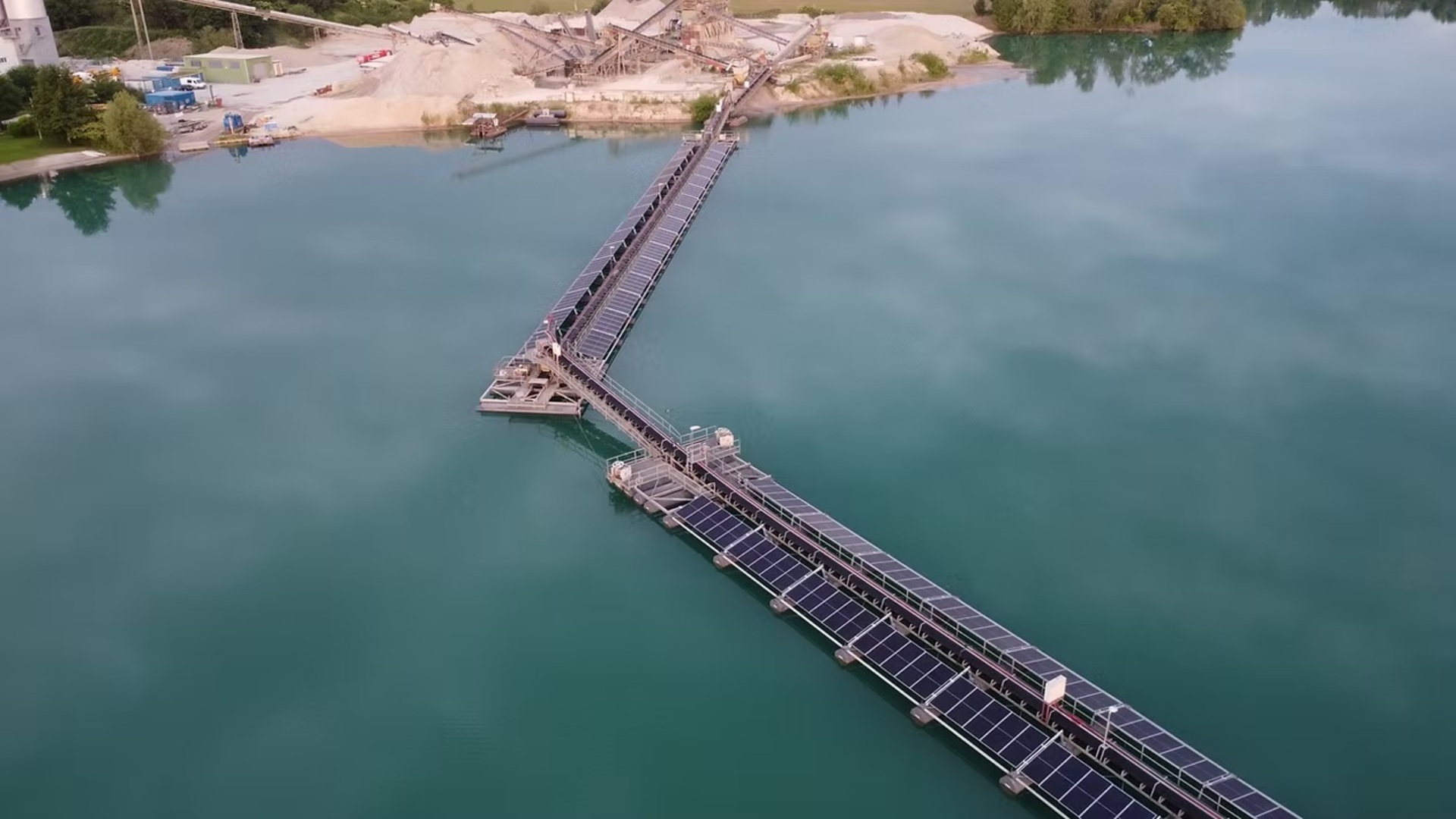 Germany launches world's first vertical floating solar power plant