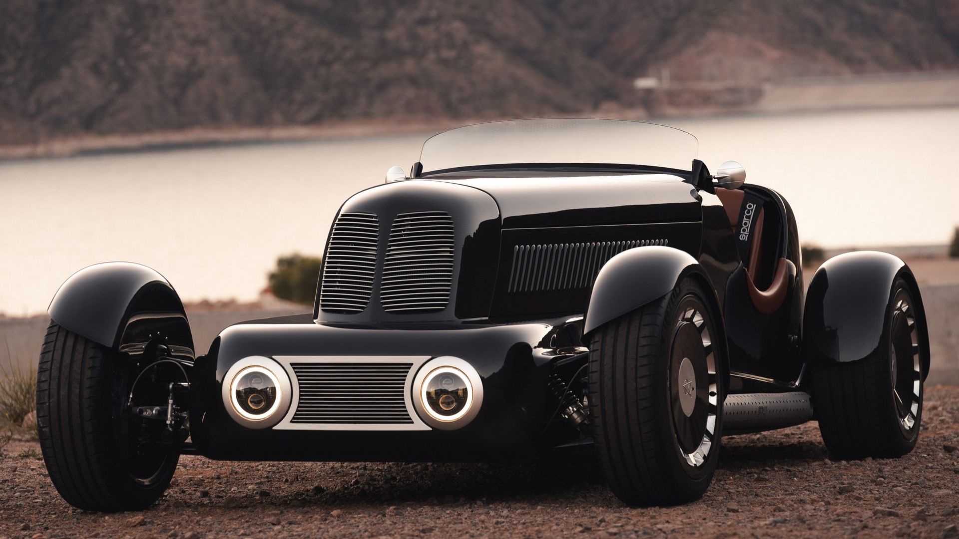 This handcrafted Restomod marries Art Deco with 480 hp Ford V8 engine
