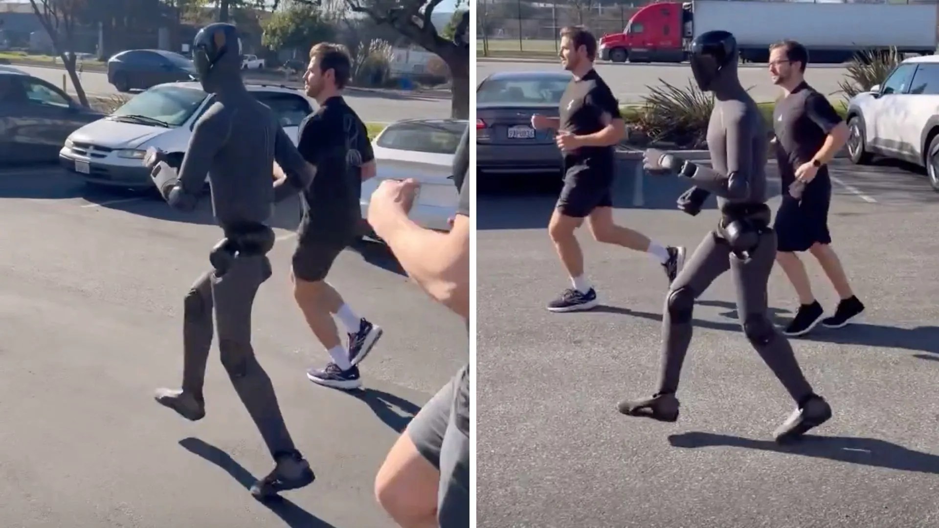 Watch this Figure humanoid robot run with startlingly human precision