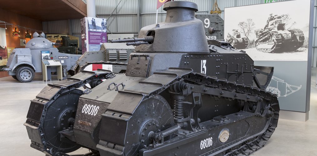 Evolution of tanks from World War I to World War II