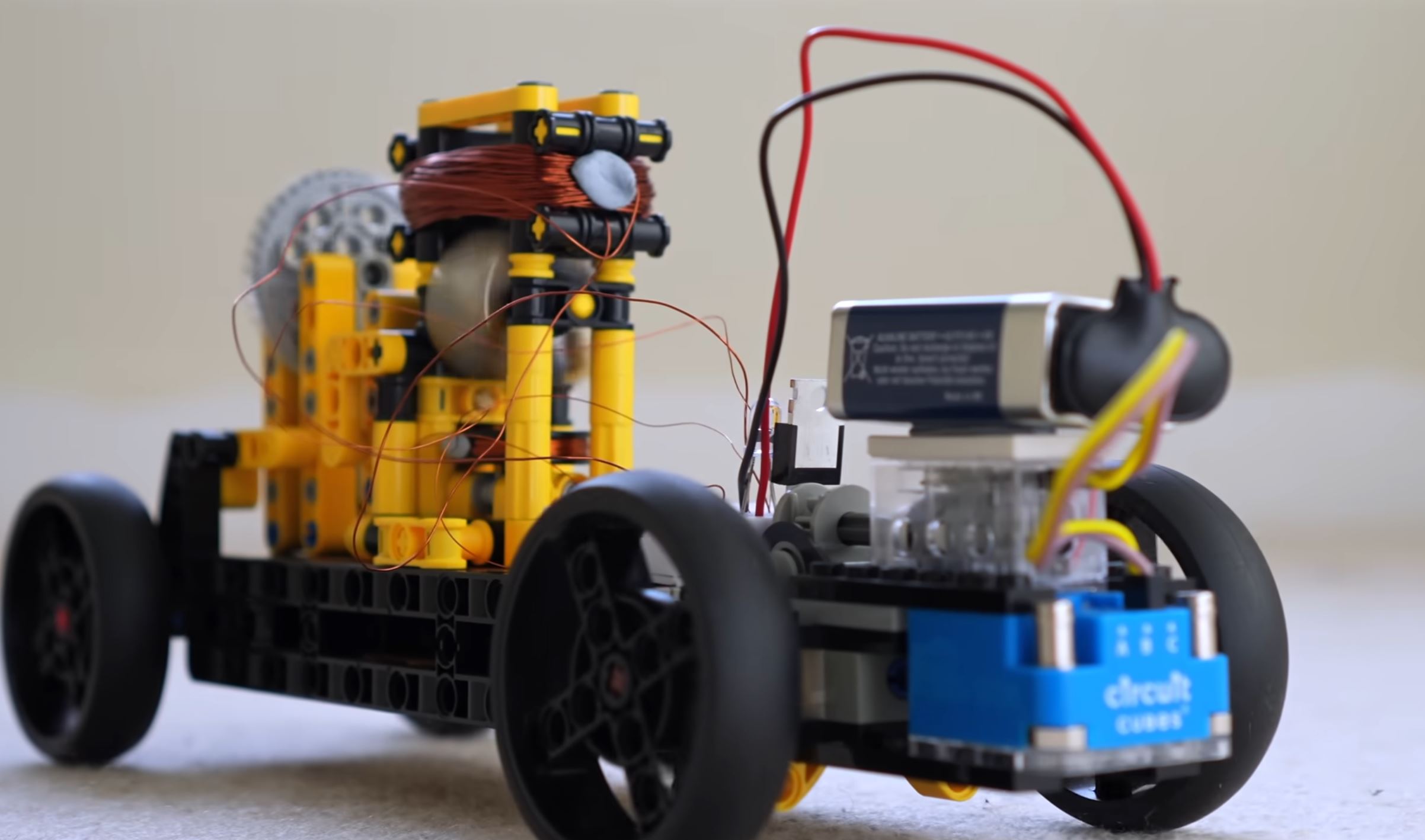 YouTuber's homemade electric motor from LEGO bricks spins at 4,000 rpm