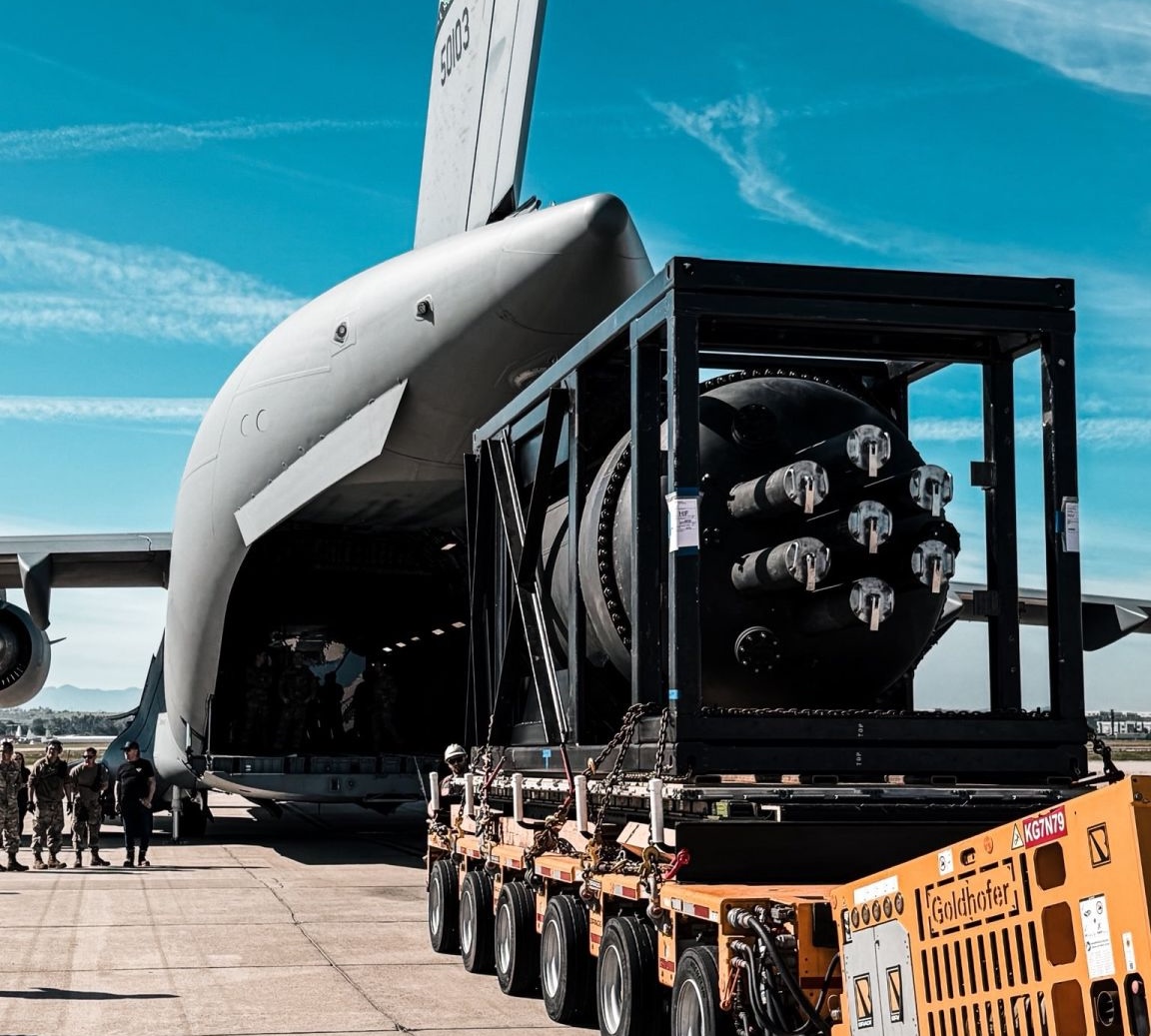 Massive US cargo plane airlifts nuclear microreactor in historic first