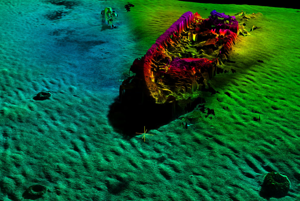 Powerful sonar captures detailed images US Civil War era shipwreck