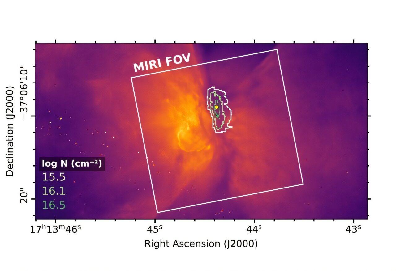 Frozen carbon dioxide spotted in a planetary nebula for the first time