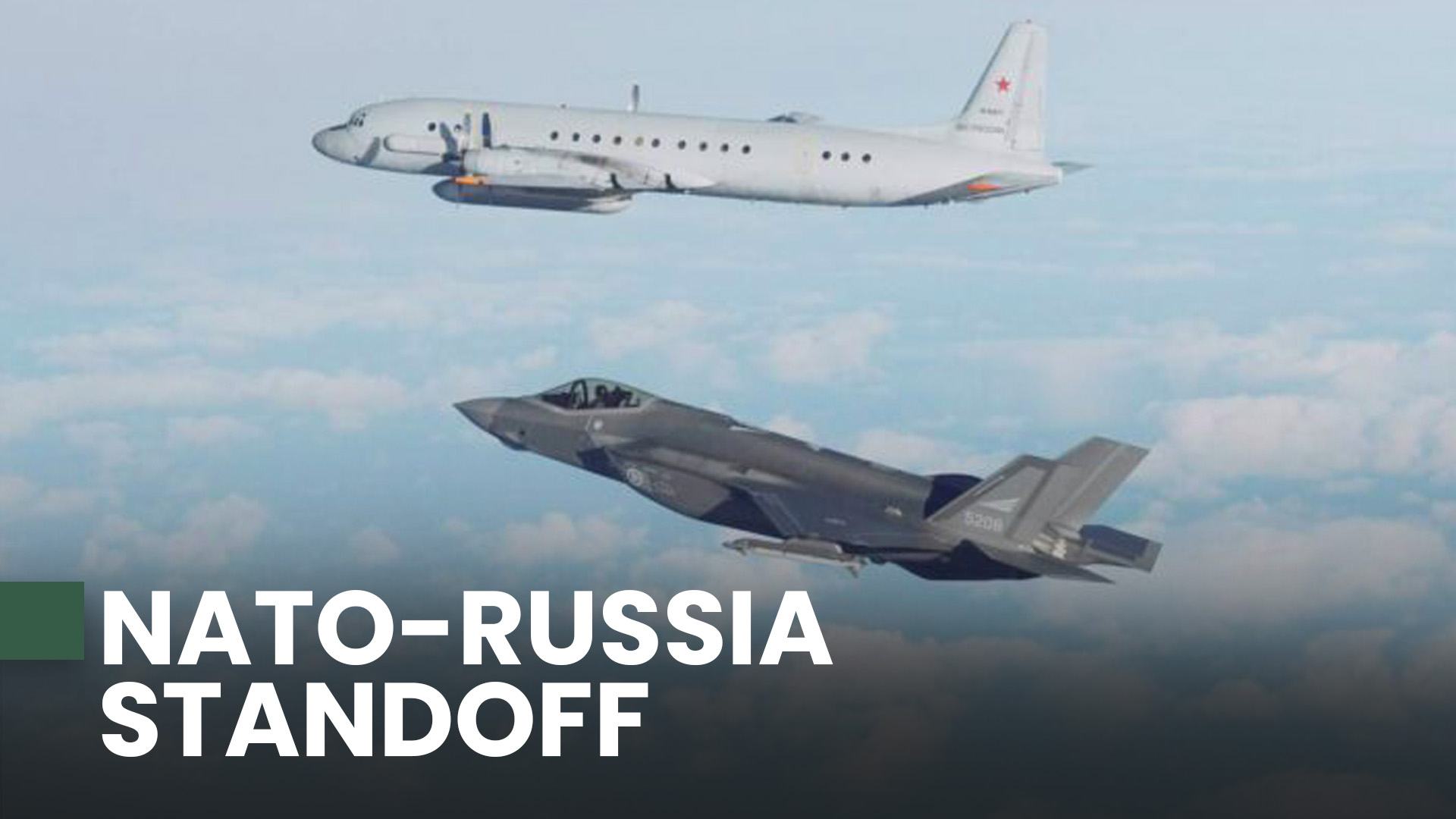 NATO F-35s Intercept Russian Spy Plane Il-20M In The Arctic