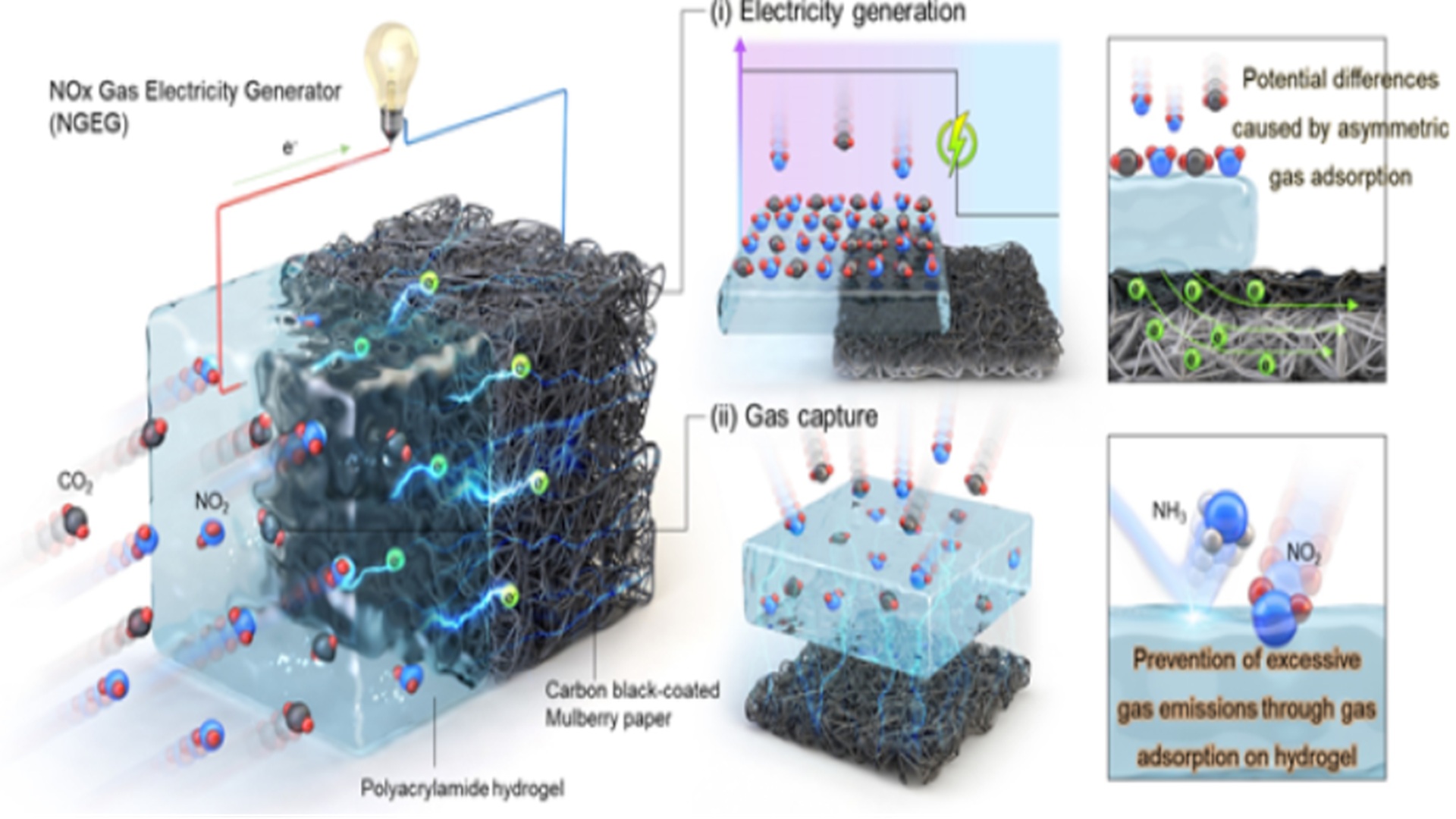 New gas battery makes electricity while capturing greenhouses gases